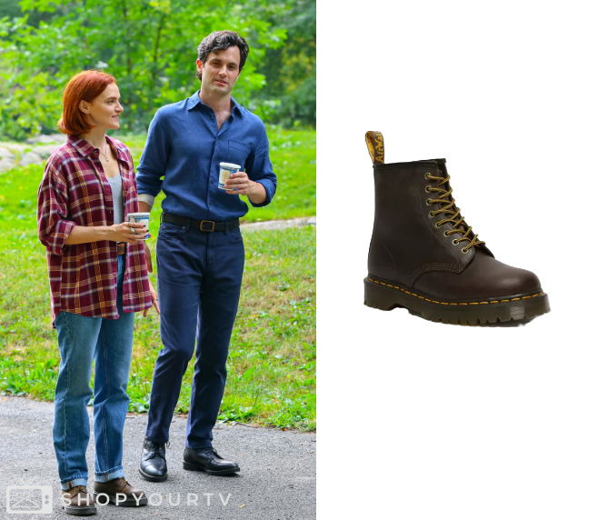 YOU: Season 5 Episode 9 Bronte's Brown Combat Boots | Shop Your TV
