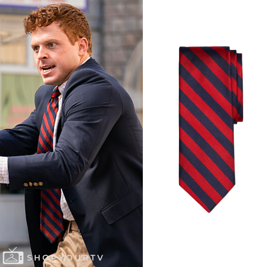 NCIS Origins: Season 1 Episode 17 Randy's Navy & Red Striped Tie | Shop ...