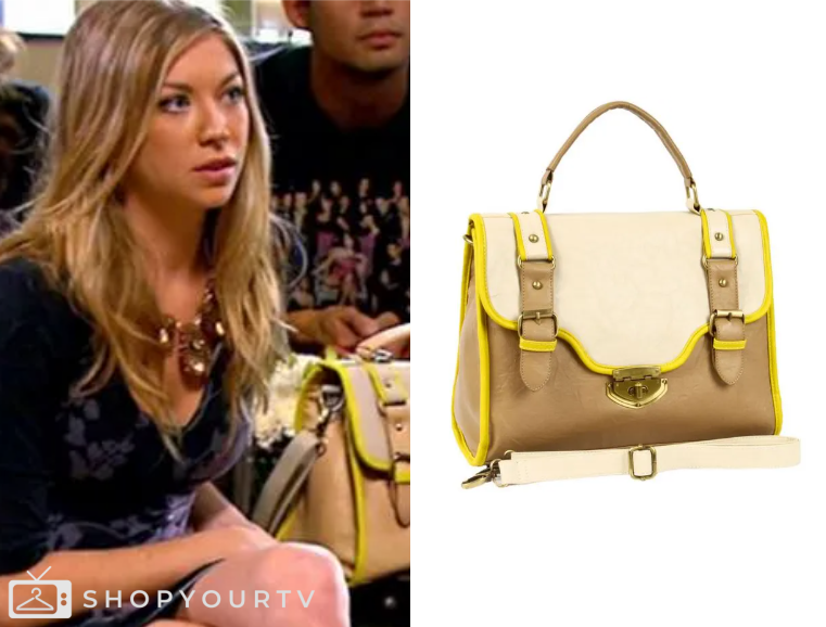 Vanderpump Rules: Season 1 Stassi's Tan & Yellow Trim Handbag | Shop ...