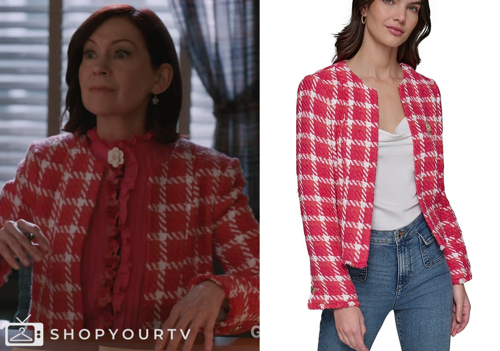 Elsbeth: Season 2 Episode 19 Elsbeth's Houndstooth Tweed Jacket | Shop ...