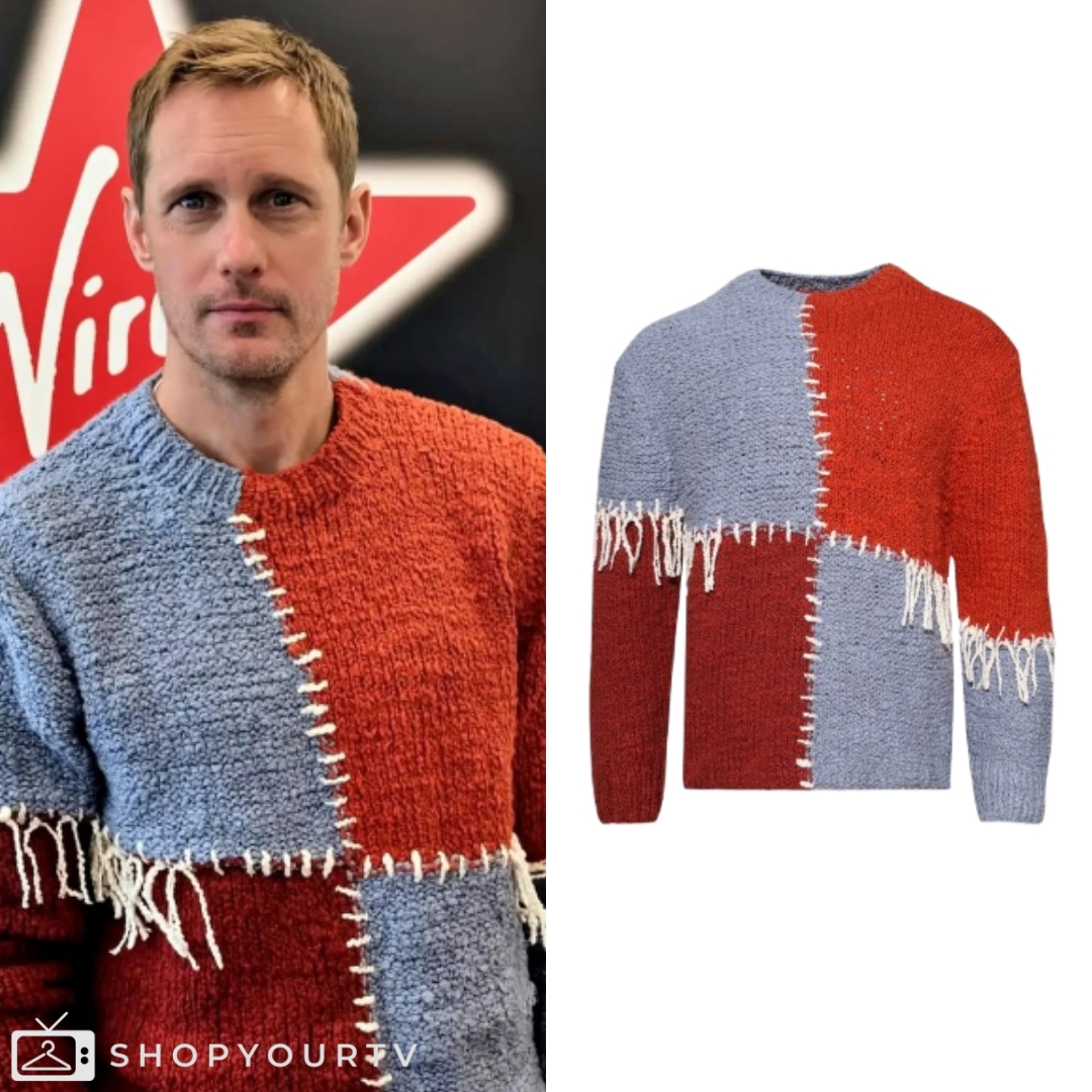 Press Junket: 2025 “Murderbot” Alexander's Patchwork Crewneck Sweater ...