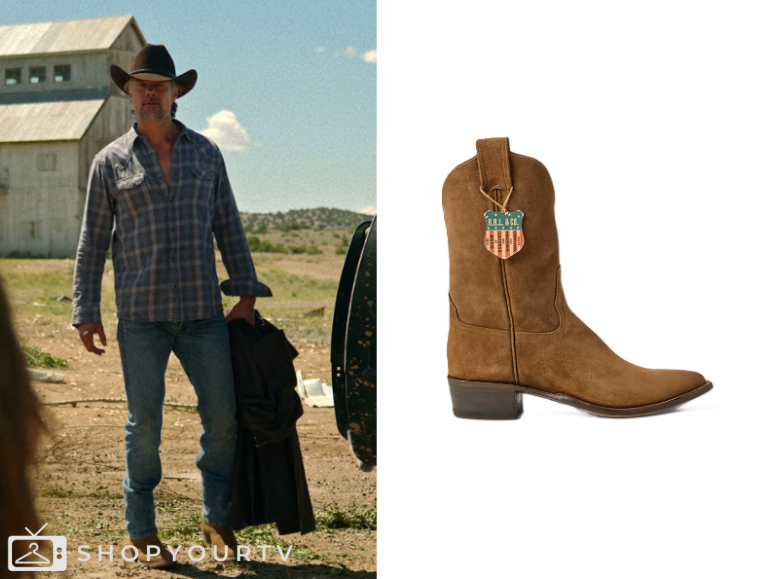 Ransom Canyon: Season 1 Episode 7 Staten's Tan Suede Boots | Shop Your TV