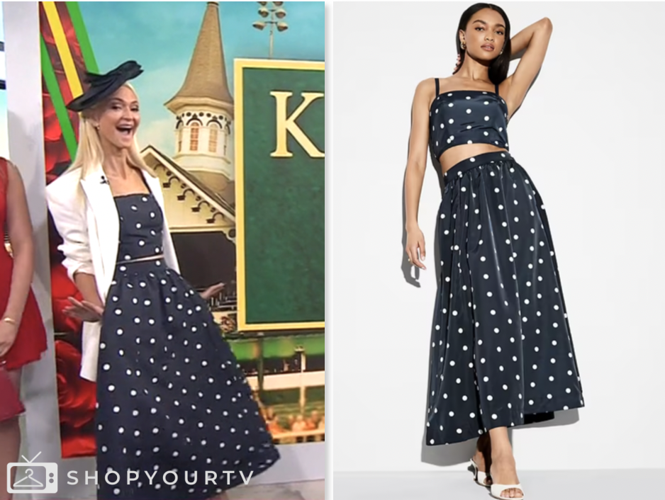 The Today Show: May 2025 Zanna Roberts Rassi's Navy Blue Polka Dot Top ...