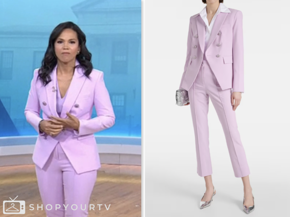 The Today Show: May 2025 Laura Jarrett’s Lilac Purple Double Breasted ...