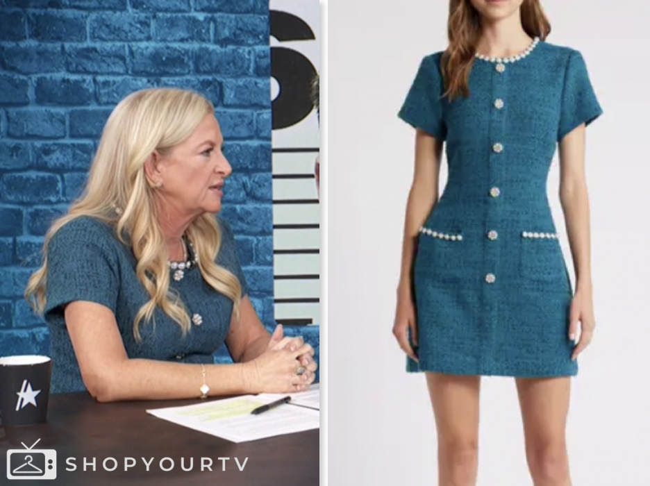 Access Daily: May 2025 Alison Triessl’s Teal Green Tweed Embellished ...