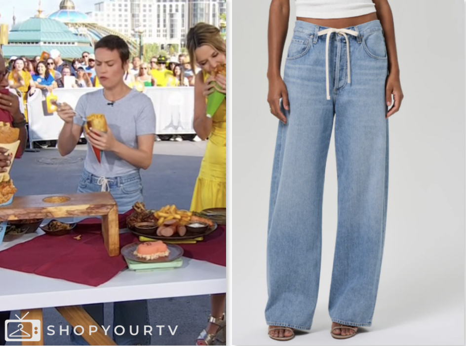 The Today Show: May 2025 Brie Larson's Drawstring Waist Jeans | Shop ...