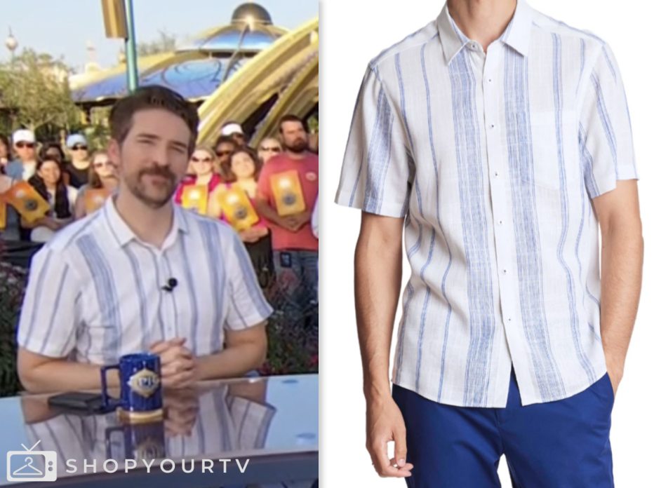 The Today Show: May 2025 Joe Fryer's Blue and White Striped Short ...