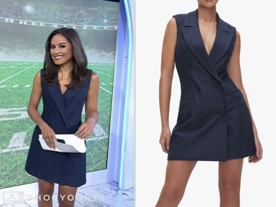 The Today Show: May 2025 Kaylee Hartung’s Navy Blue Pinstripe Vest ...