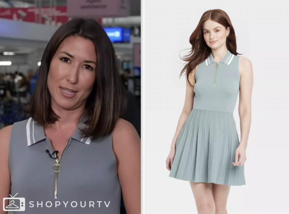 The Today Show: May 2025 Marissa Parra's Half-Zip Knit Polo Sleeveless ...