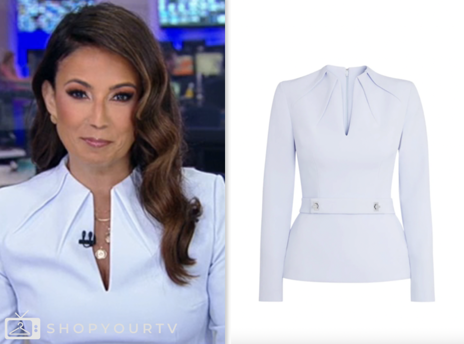 America's Newsroom: May 2025 Julie Banderas's Light Blue Long Sleeve ...