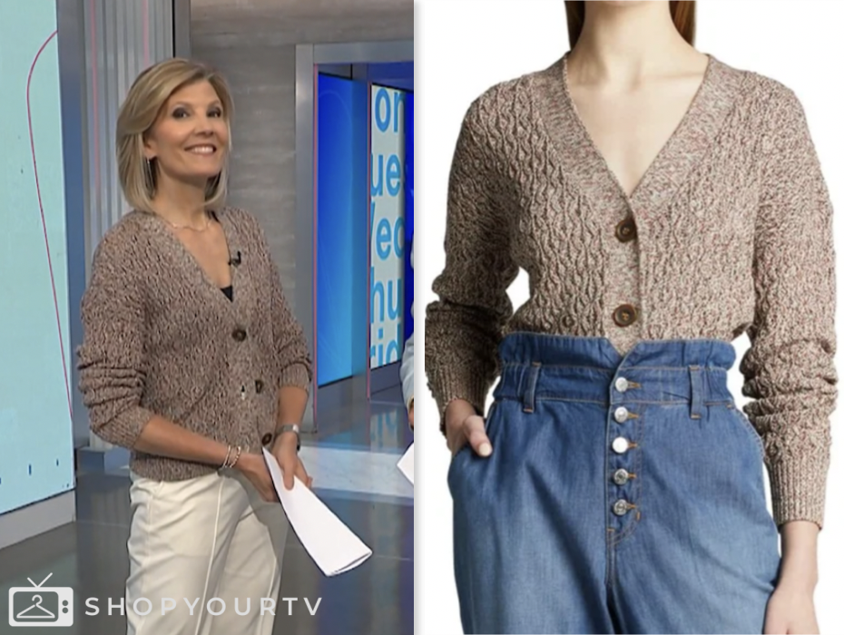 NBC News Daily: May 2025 Kate Snow's Brown Cardigan | Shop Your TV