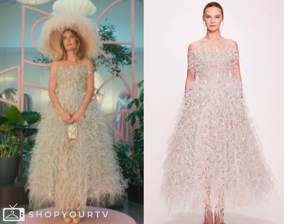 Sirens: Season 1 Episode 3 Devon's Feather Midi Dress | Shop Your TV