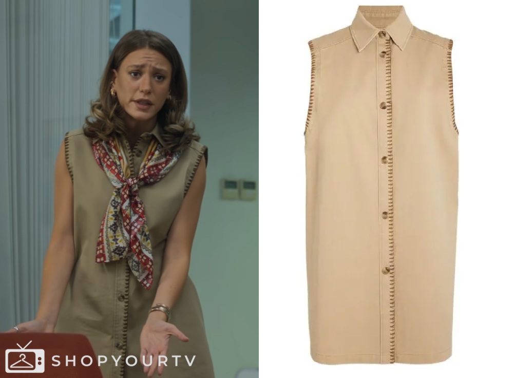 Thank You Next: Season 2 Episode 8 Leyla's Stitch Button Down Top ...
