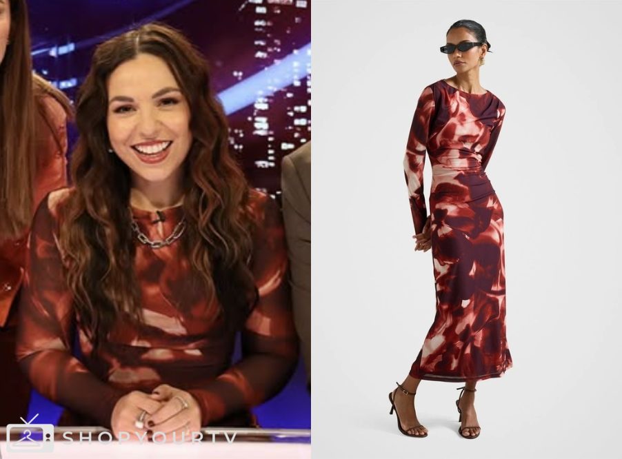 The Cheap Seats: Season 5 Mel Tracina's Midi Dress | Shop Your TV