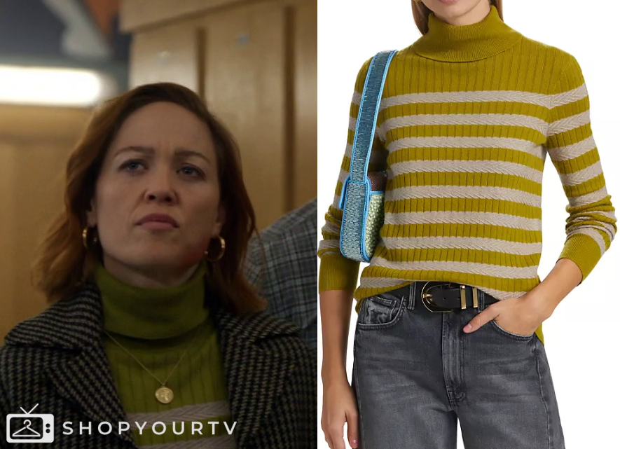 Will Trent: Season 3 Episode 17 Angie's Green Striped Turtleneck ...