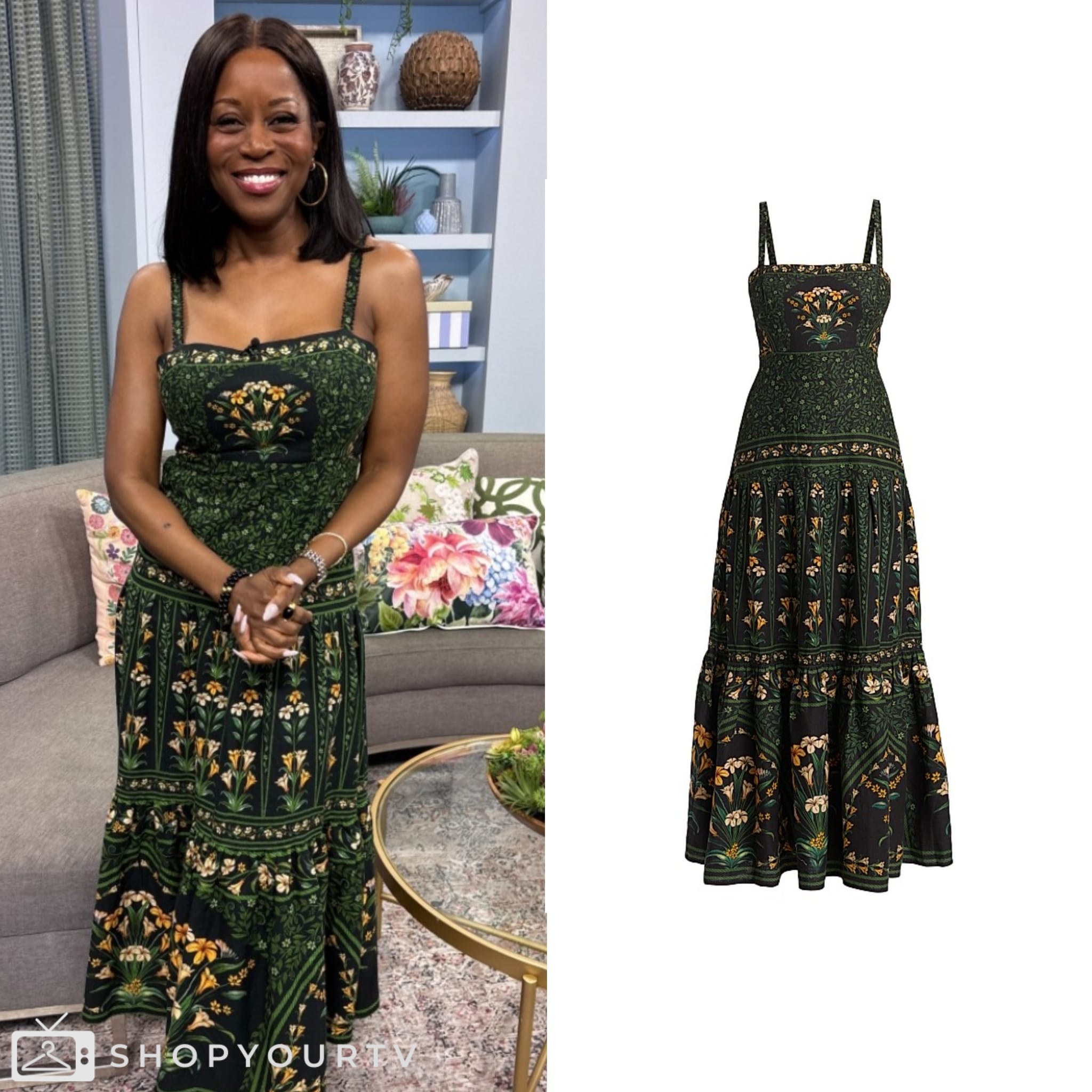 The Social: May 2025 Andrea’s Printed Sleeveless Maxi Dress | Shop Your TV
