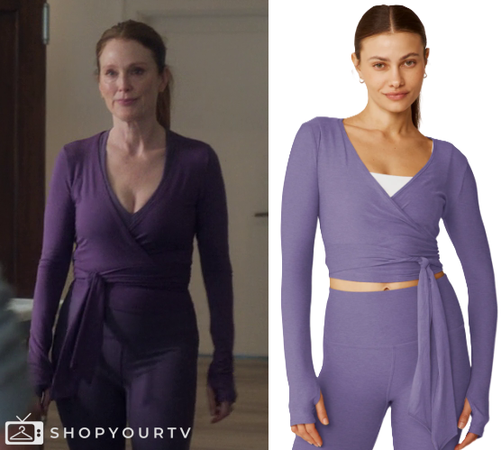Sirens: Season 1 Episode 2 Michaela's Purple Wrap Top | Shop Your TV