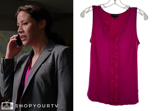 Grimm: Season 5 Episode 1 Chavez's Fuchsia Top | Shop Your TV