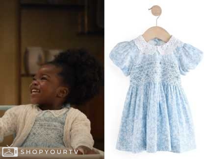 Doctor Who: Season 15 Episode 7 Poppy's Blue Floral Dress | Shop Your TV