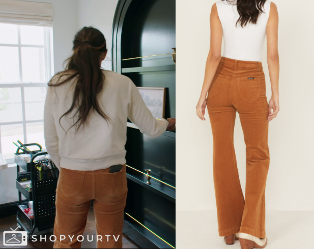 Mini Reni: Season 1 Episode 3 Joanna Gaines' Orange Cord Flare Jeans ...