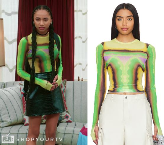 Assisted Living: Season 6 Episode 5 Sandra's Neon Tie Dye Top | Shop ...