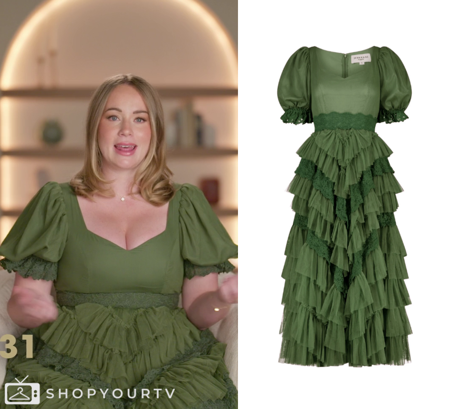 The Secret Lives of Mormon Wives: Season 2 Confessional Whitney's Ruffled Maxi Dress | Shop Your TV