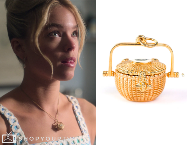 Sirens: Season 1 Simone's Gold Basket Pendant Necklace | Shop Your TV