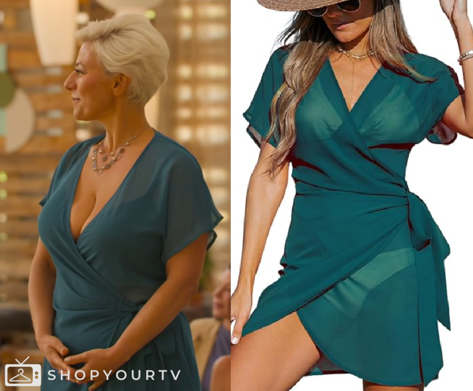 Virgin Island: Season 1 Episode 4 Wrap Cover Up Dress | Shop Your TV