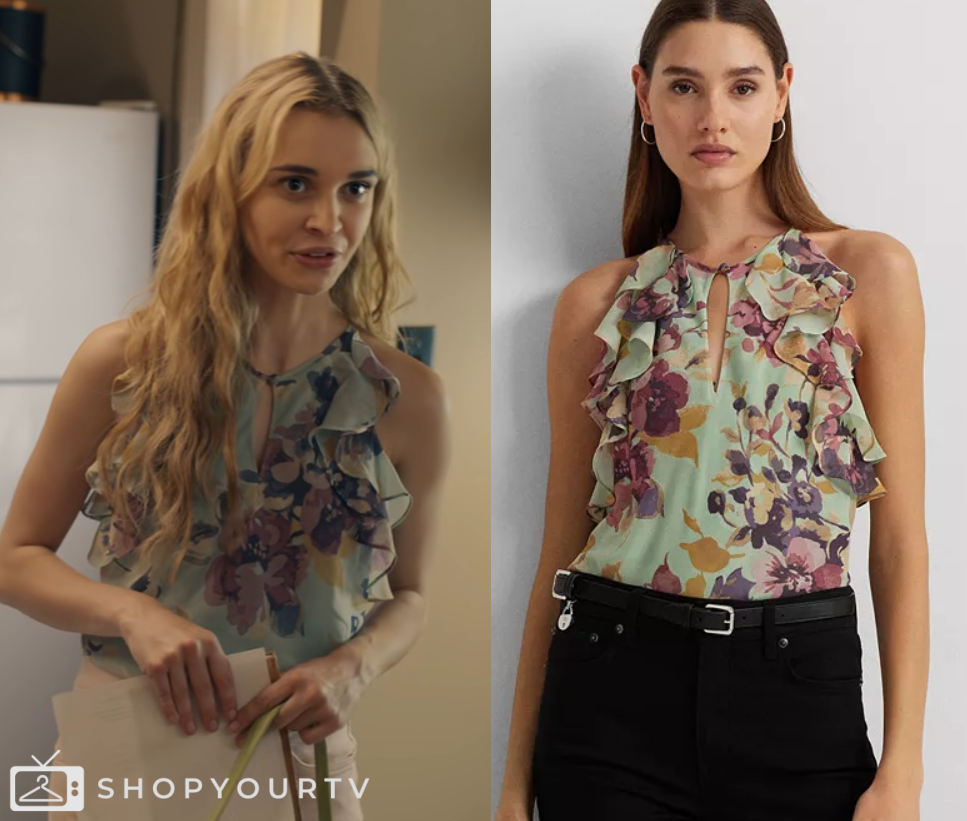 Ginny and Georgia: Season 3 Episode 3 Young Georgia's Ruffled Blouse ...