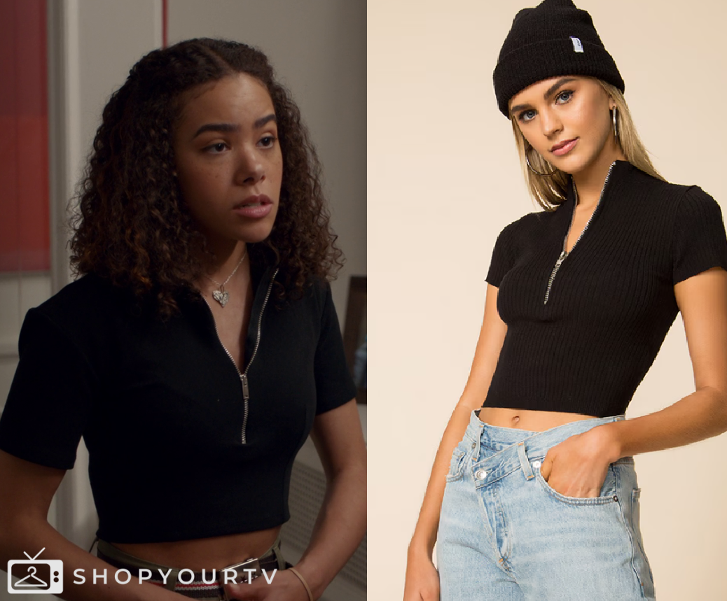 Ginny and Georgia: Season 3 Episode 8 Ginny's Zip TOp | Shop Your TV