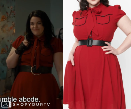 Ginny and Georgia: Season 3 Episode 1 Silver's Red Dress | Shop Your TV