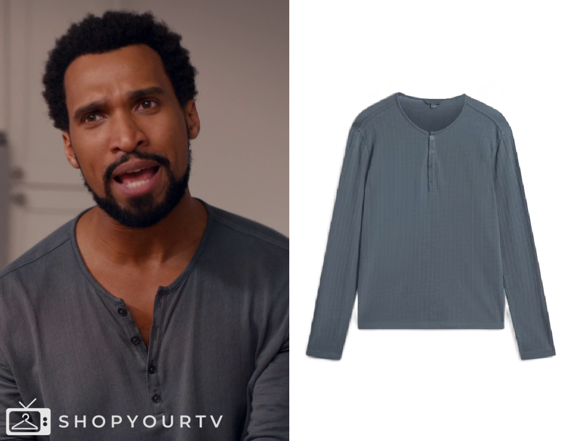 Ginny and Georgia: Season 3 Episode 5 Zion's Henley Top | Shop Your TV