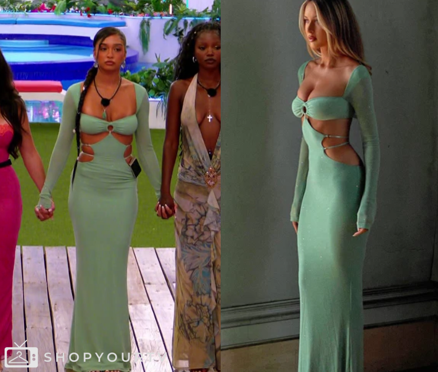 Love Island USA: Season 7 Episode 18 Cierra's Green Dress | Shop Your TV