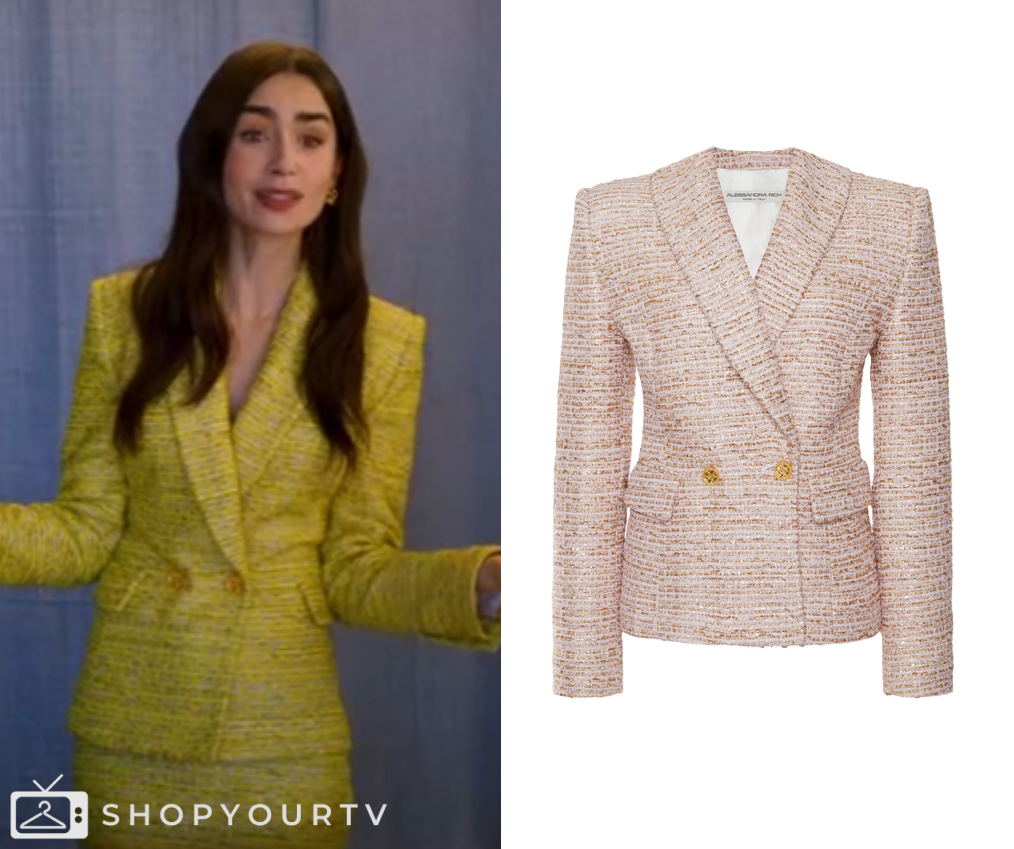 Netflix Tudum 2025: Lily's Tweed Blazer & Skirt Set | Shop Your TV