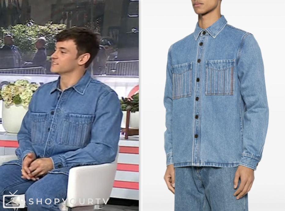 The Today Show: June 2025 Tom Daley's Denim Shirt Jacket | Shop Your TV