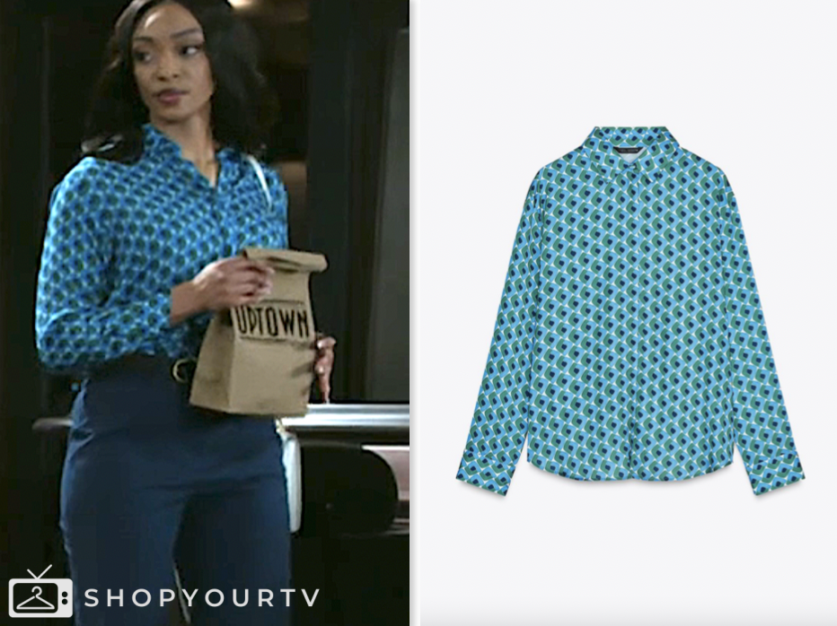 Beyond the Gates: June 2025 Madison Montgomery's Blue Geometric Print ...