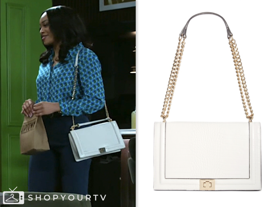 Beyond the Gates: June 2025 Madison Montgomery's White Chain Strap Bag ...