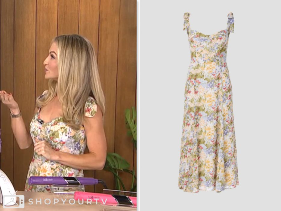 Access Daily: June 2025 Maria Provenzano’s Floral Tie Strap Midi Dress ...