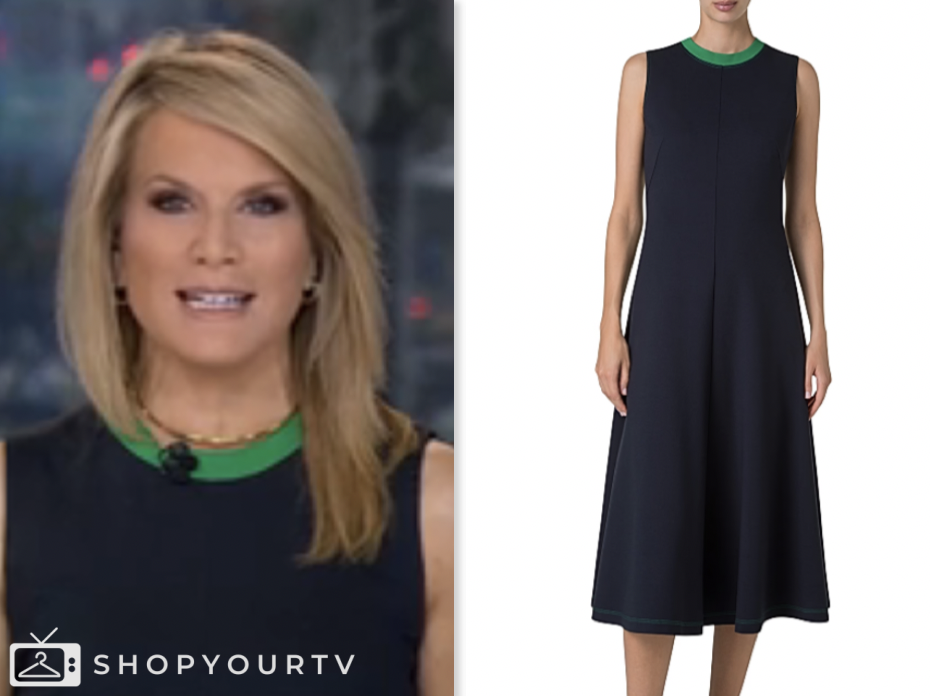 The Story: June 2025 Martha MacCallum's Navy Blue and Green Contrast ...