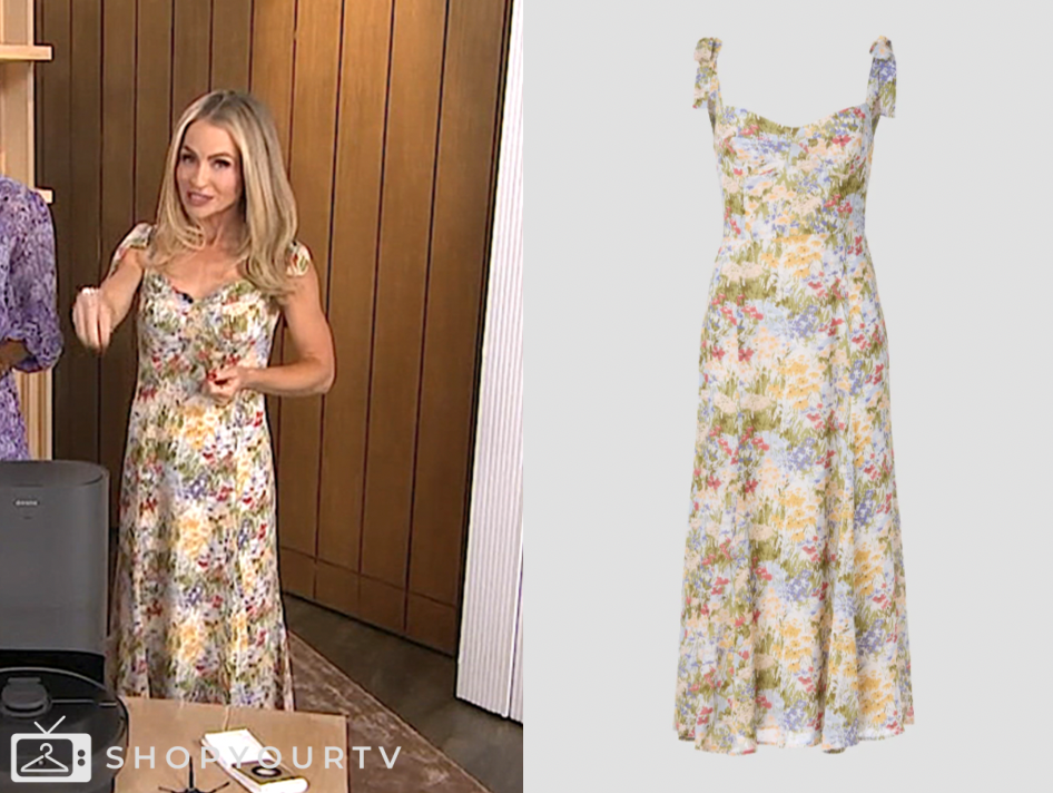Access Daily: June 2025 Maria Provenzano’s Floral Tie Strap Midi Dress ...