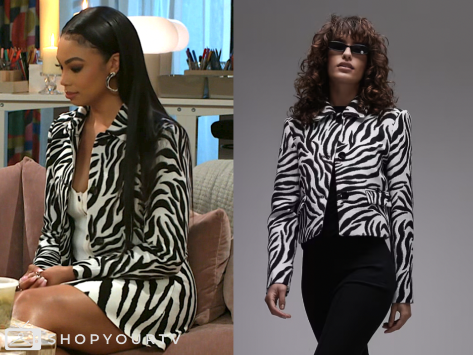Beyond the Gates: June 2025 Chelsea Hamilton's Zebra Print Jacket ...