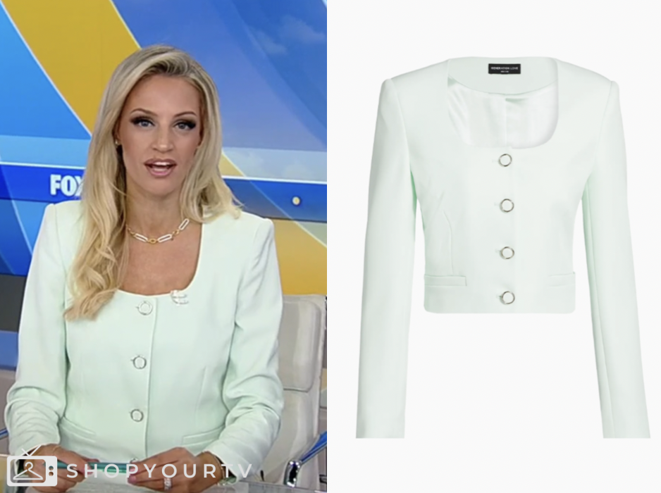 Fox and Friends: June 2025 Carley Shimkus’s Mint Green Jacket | Shop ...