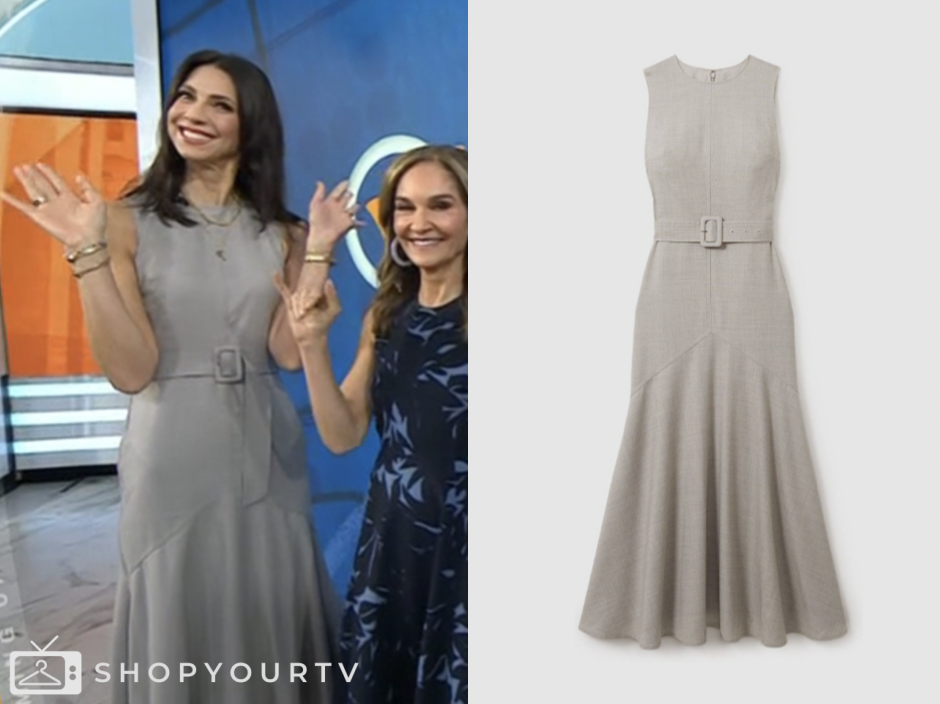 The Today Show: June 2025 Dr. Natalie Azar's Grey Belted Midi Dress ...