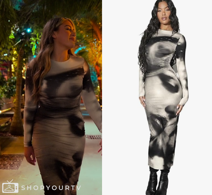 The Ultimatum Queer Love: Season 2 Episode 1 Sheer Printed Dress | Shop ...