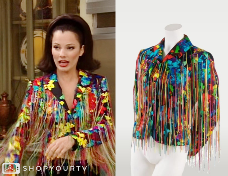 The Nanny: Season 4 Episode 25 Fran's Colorful Fringe Jacket | Shop Your TV