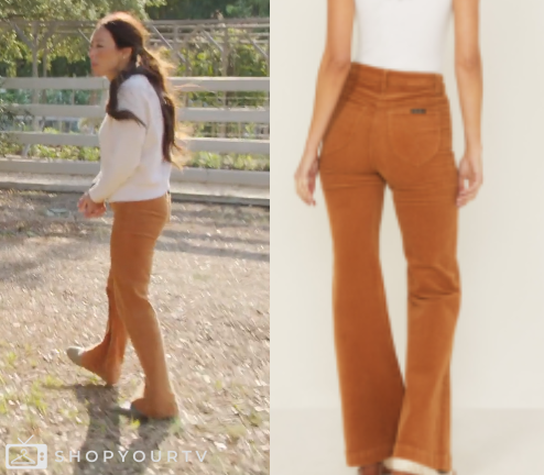 Mini Reni: Season 1 Episode 5 Joanna's Orange Cord Flare Jeans | Shop ...