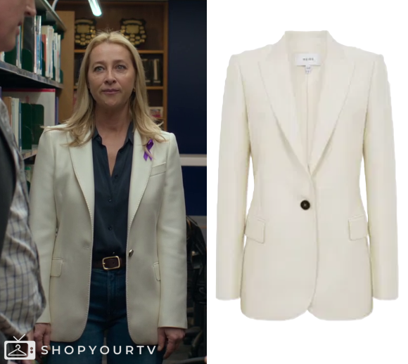 Strife: Season 2 Episode 6 Evelyn's White Blazer | Shop Your TV