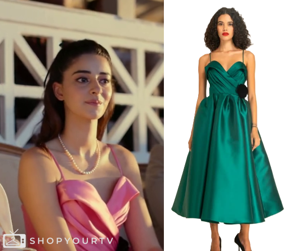 Call Me Bae: Season 1 Episode 1 Bae Chowdhary’s Pink Satin Dress | Shop ...