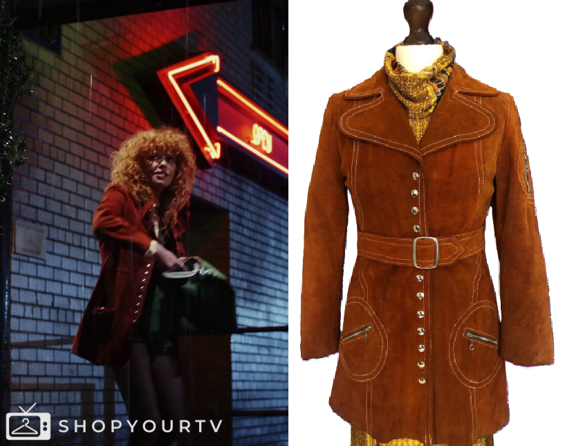 Poker Face: Season 2 Episode 8 Charlie's Suede jacket | Shop Your TV
