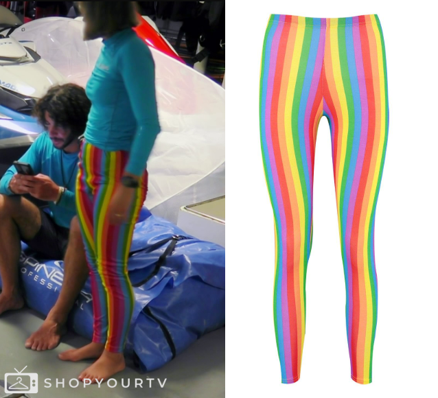 Below Deck: Season 12 Episode 4 Jess' Rainbow Striped Pants | Shop Your TV